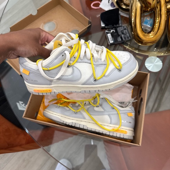 Off-White | Shoes | Offwhite Gray And Yellow Sneakers | Poshmark